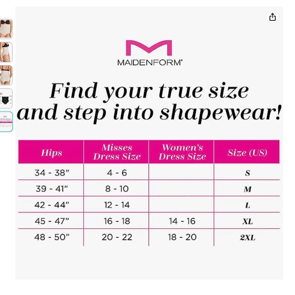 Maidenform | Intimates & Sleepwear | Nwt Maidenform Flexees Womens ...